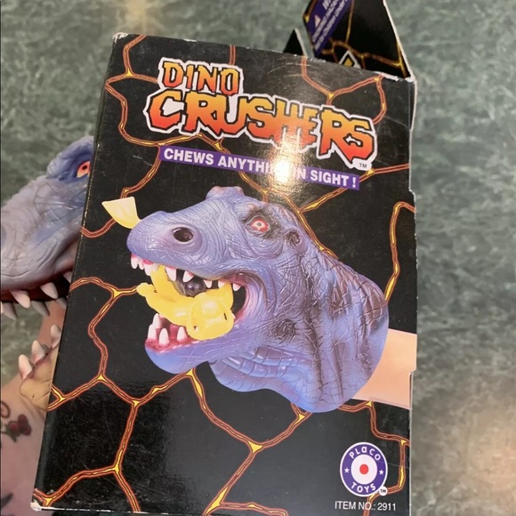 Placo | Accessories | Vintage 996 Placo Dino Crushers Trex Hand Puppet ...
